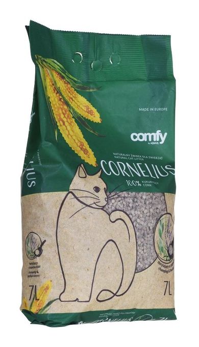 Comfy, Cornelius, żwirek dla kota, naturalny, kukurydziany, ziołowy, 7l ...
