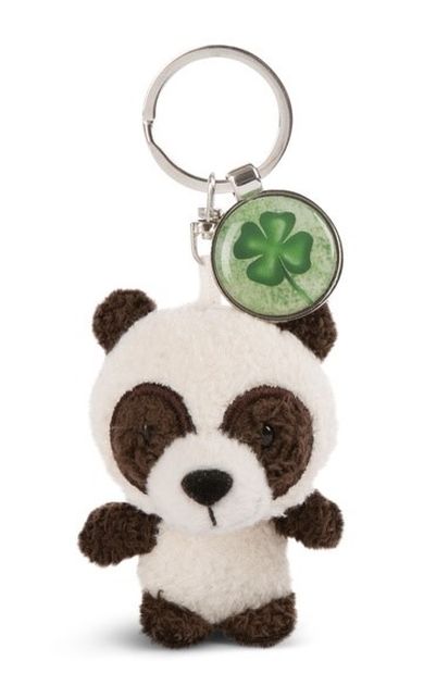 Nici, Panda z zawieszką koniczyna, brelok pluszowy, 7 cm - smyk.com