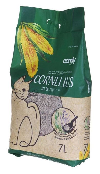 Comfy, Cornelius, żwirek dla kota, naturalny, kukurydziany, ziołowy, 7l ...